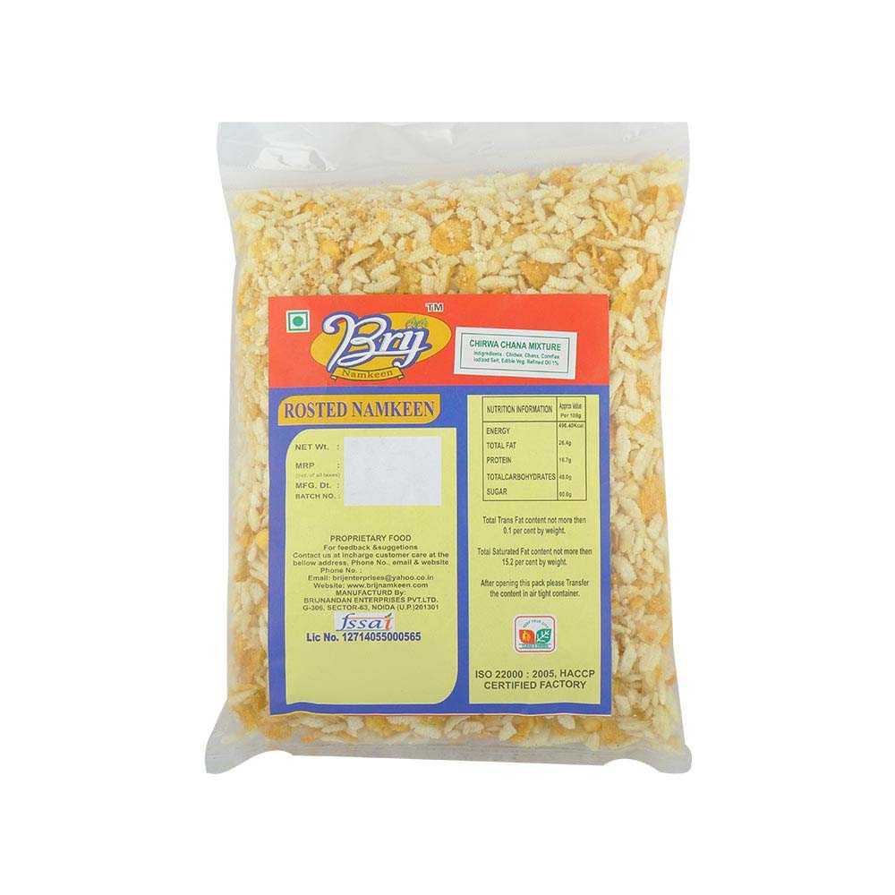 Brij Chirwa Chana Mixture Rosted Namkeen Price - Buy Online at Best ...