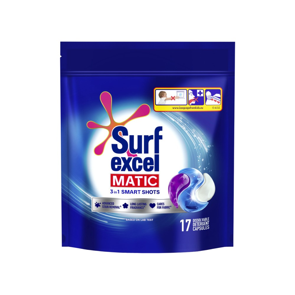 Surf Excel 3 In 1 Smart Shots Detergent Pods Price - Buy Online at ₹270 ...