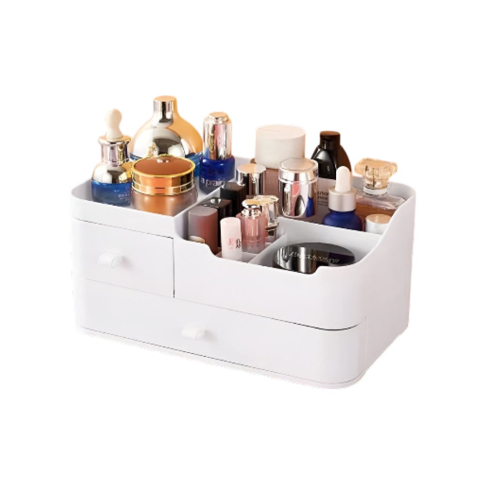 REFFO Plastic Makeup Organiser Storage Box (White) Price - Buy Online ...