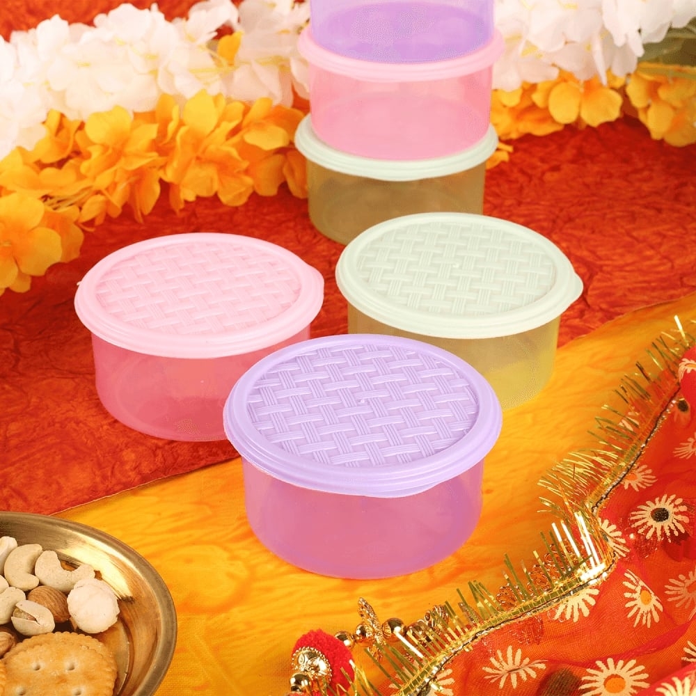 Kanjak Container Set with Lid (Multicolour) - Mad Over Print Price ...
