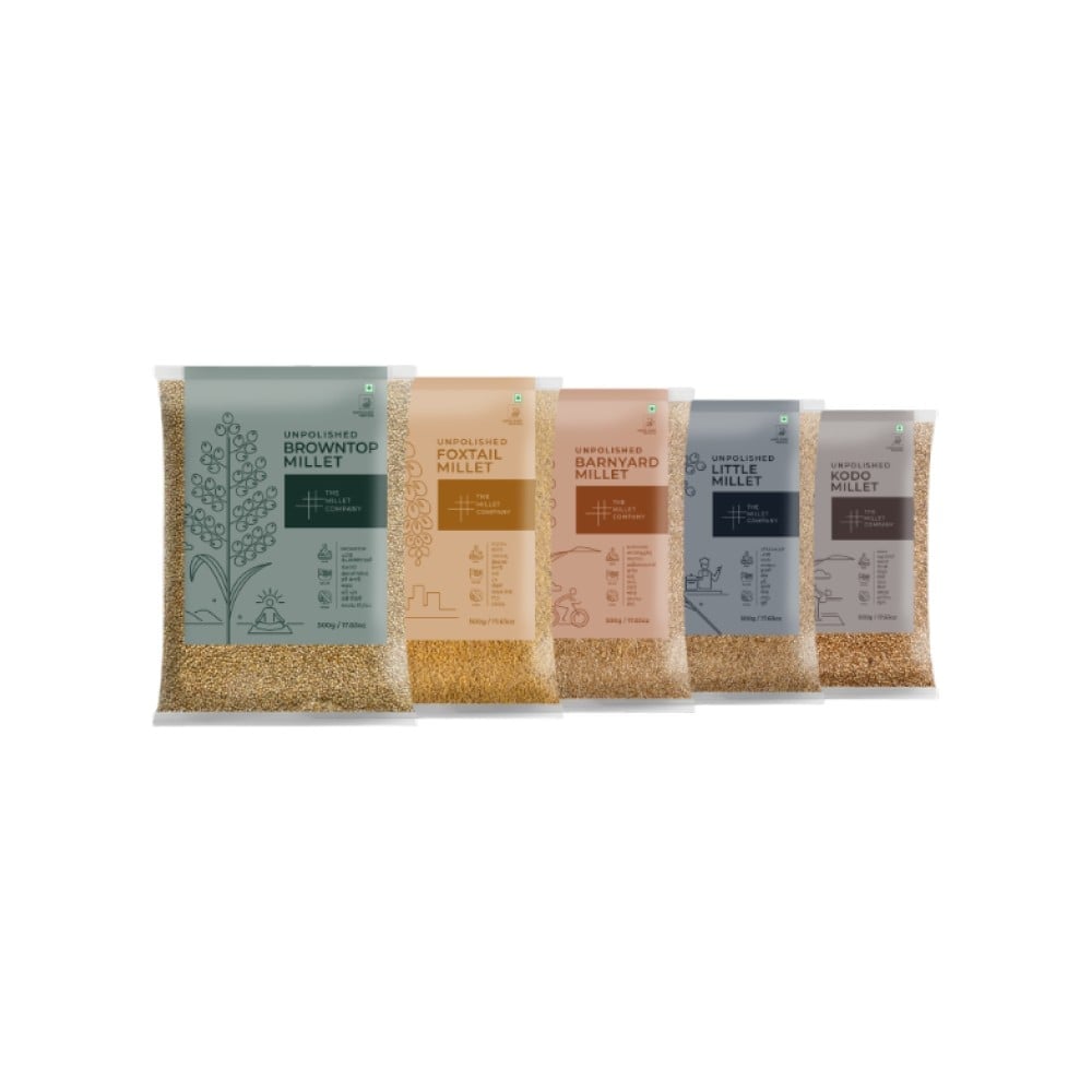 The Millet Company Unpolished Millet Combo Price - Buy Online at Best ...