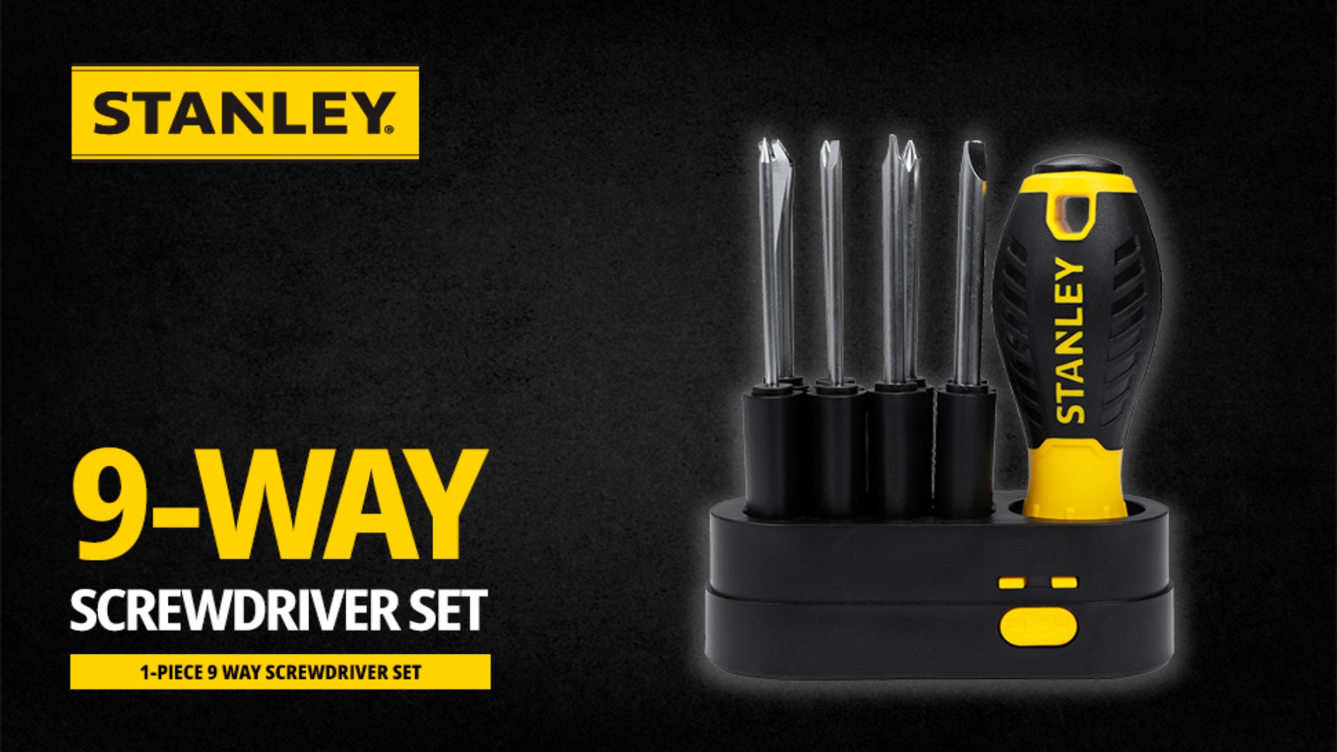Stanley STHT62511-8 9-Way Screw Driver Set with Storage Case Price ...