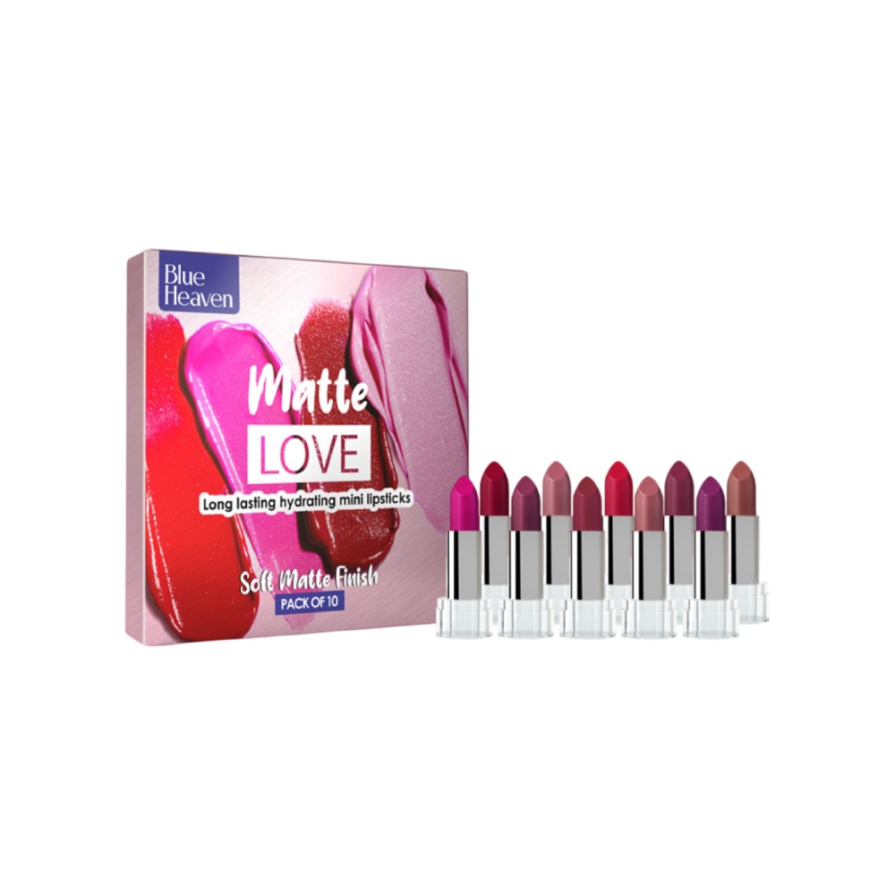 Blue Heaven Love Soft Matte Finish Lipstick Kit Price - Buy Online at ...