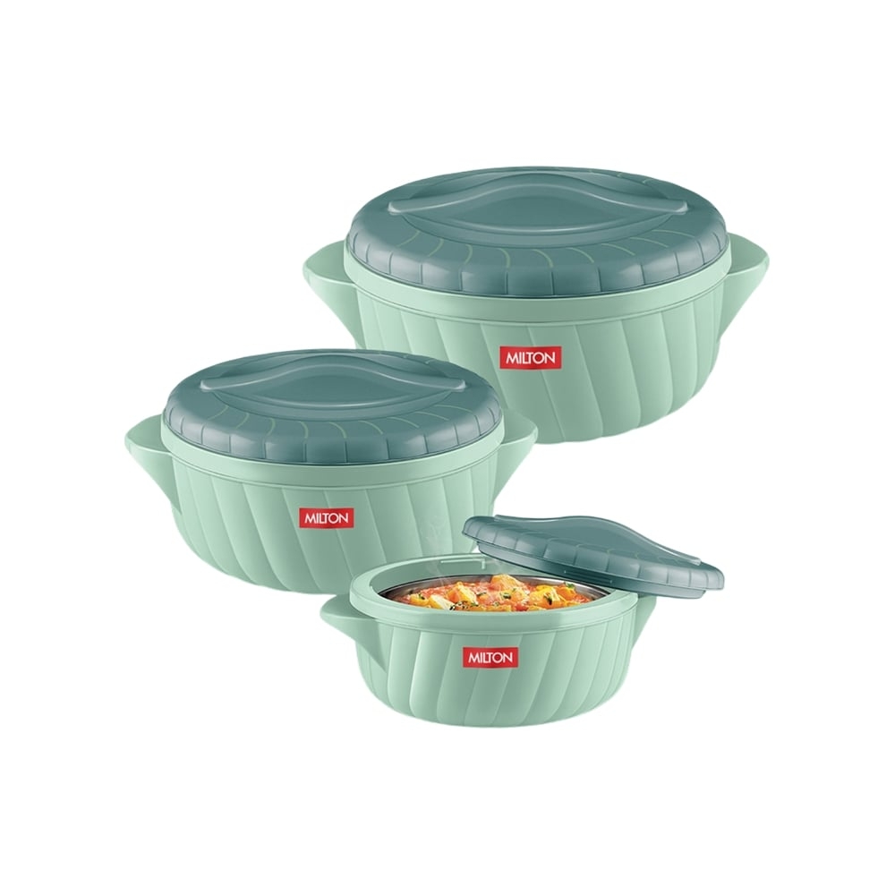 Milton Plastic Flora Jr Insulated Casserole Set (Green) Price - Buy ...