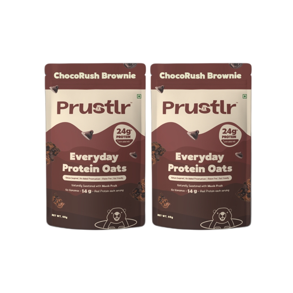 Prustlr ChocoRush Brownie Protein Oats Price - Buy Online at Best Price ...