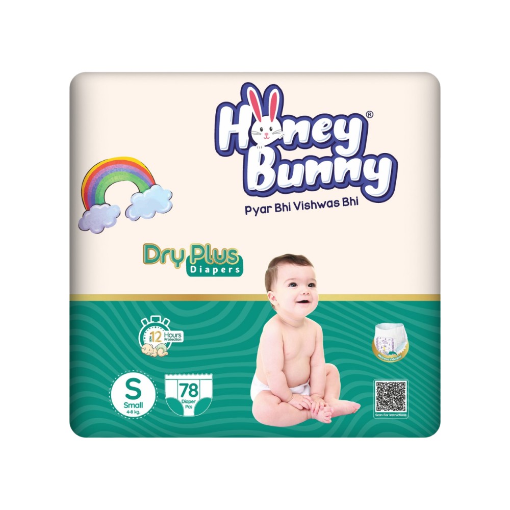 Honey Bunny Dryplus Baby Diaper (S) Price - Buy Online at Best Price in ...