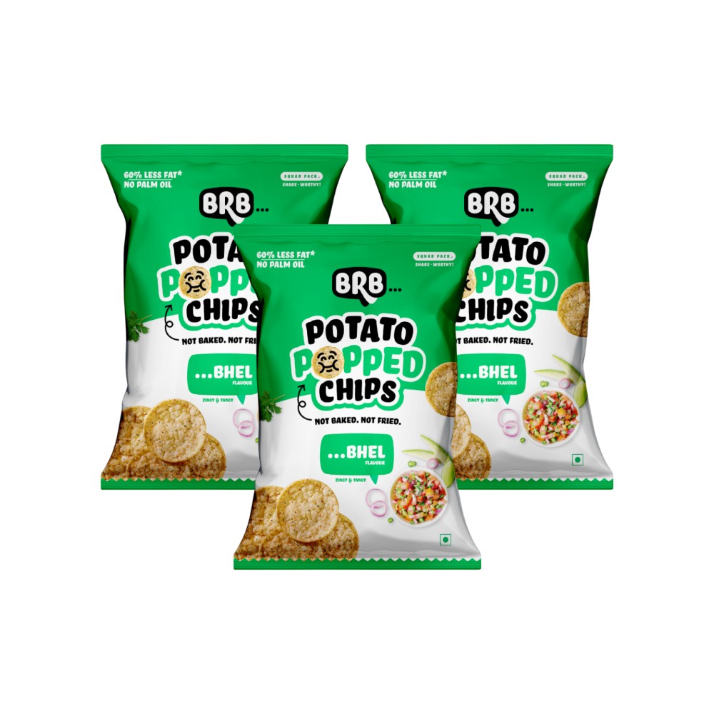 BRB Potato Popped Chips (Bhel Flavour) - Pack of 3 Price - Buy Online ...