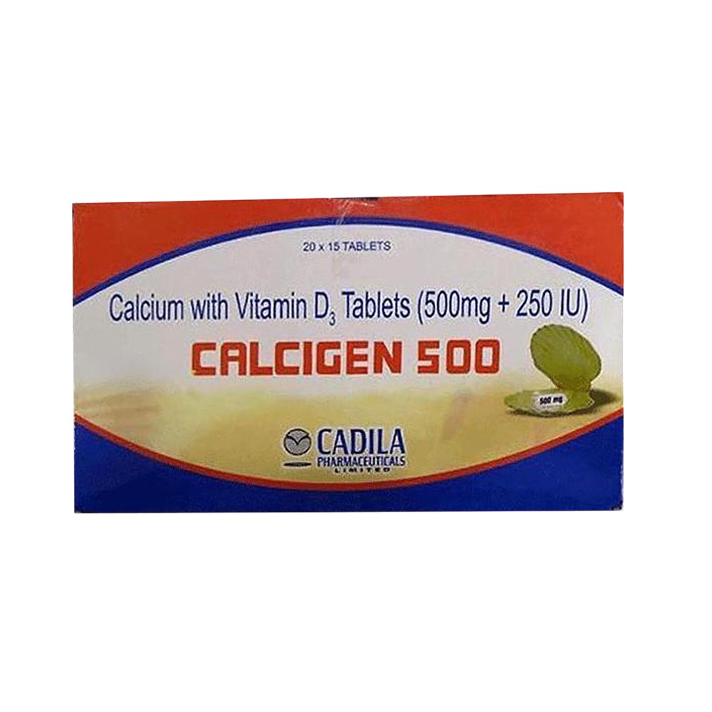 Calcigen 500mg Strip Of 15 Tablets Price - Buy Online at ₹91 in India