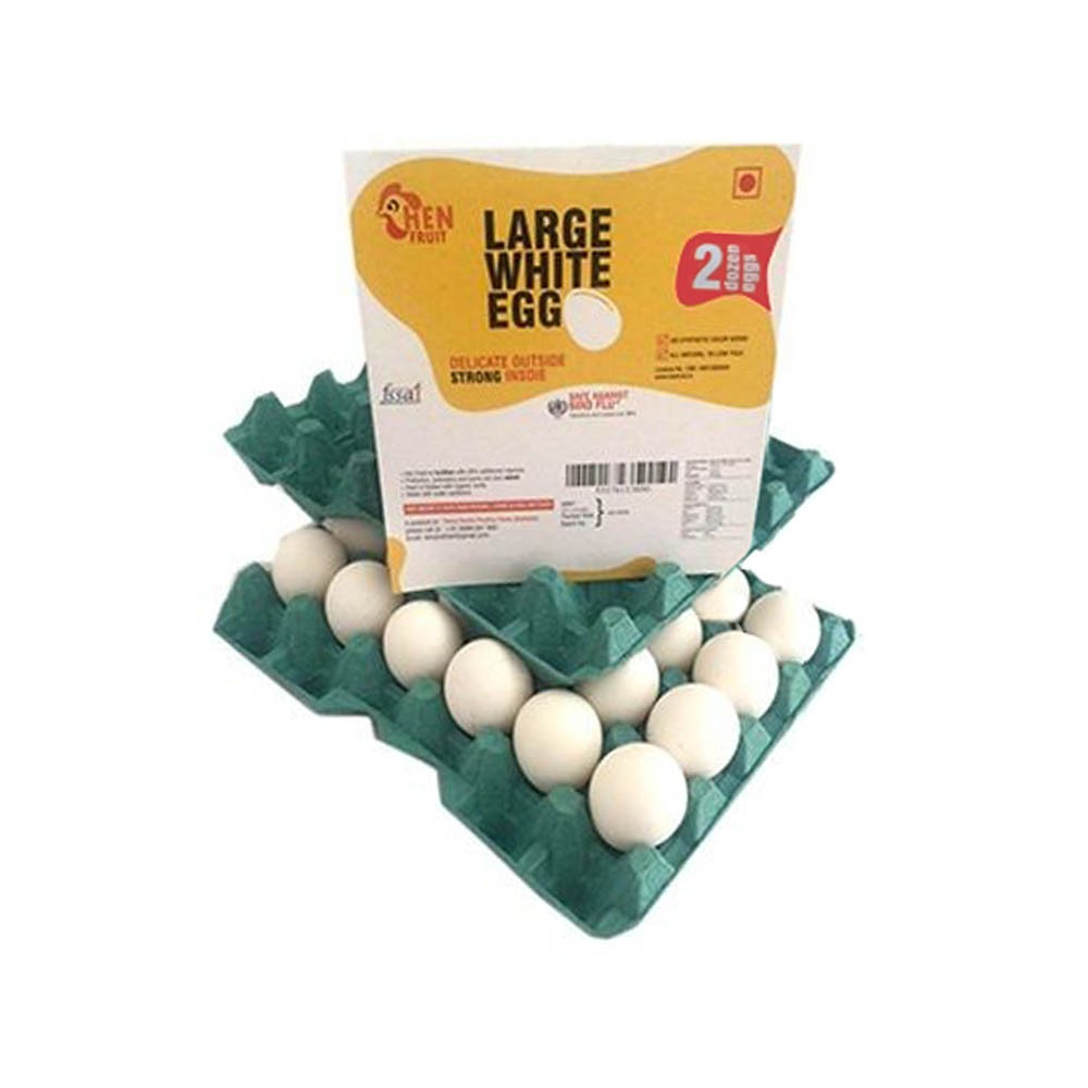 Hen Fruit Farm Protein Rich Eggs (Large) Price - Buy Online at Best ...