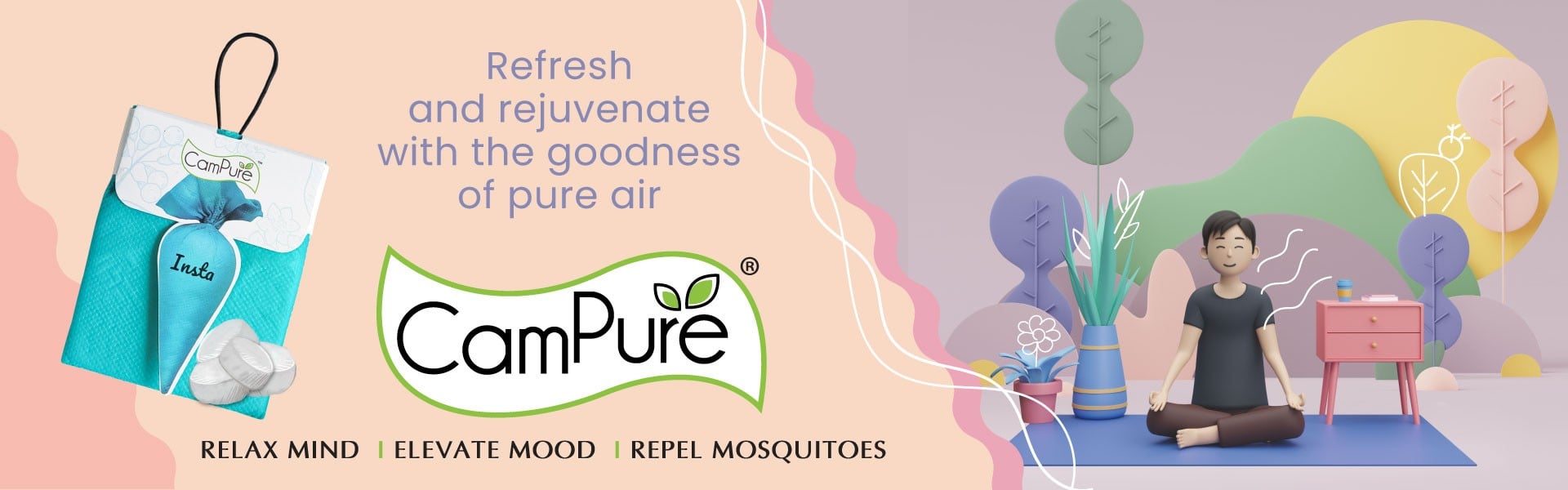 CamPure Camphor Car Freshener Insta Cone (Original) Price - Buy Online ...