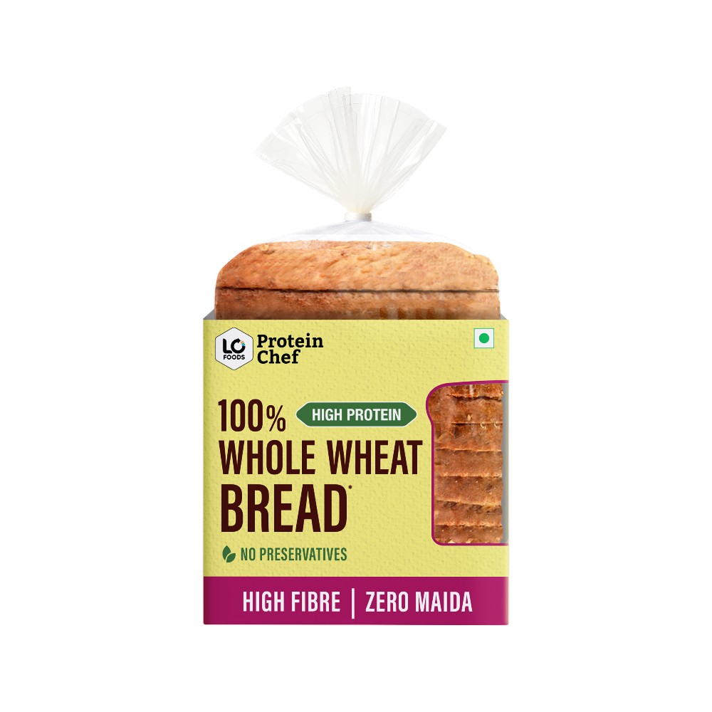 Protein Chef High Protein Whole Wheat Bread (Zero Maida, Brown) Price ...