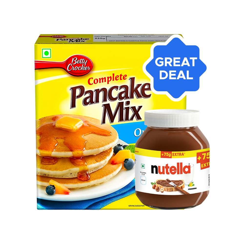 Betty Crocker Classic Pancake Mix (Original) + Nutella Hazelnut ...