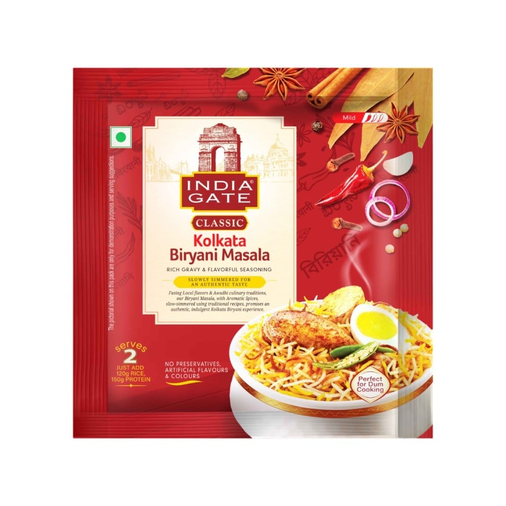 India Gate Classic Kolkata Biryani Masala with Gravy & Seasoning Price ...