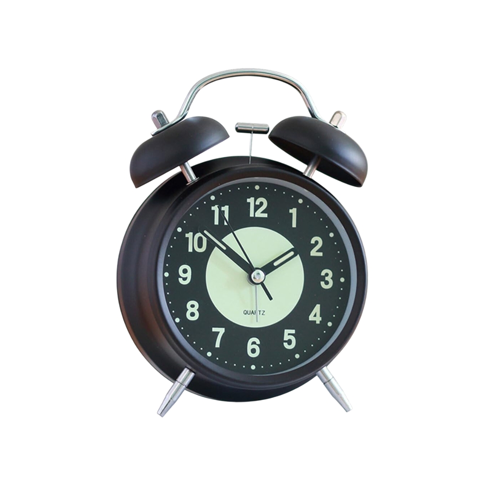 Flyngo Vintage Twin Bell Alarm Table Clock (Black) Price - Buy Online ...