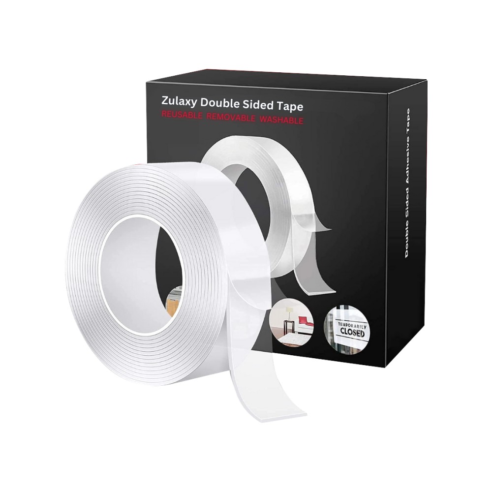 Zulaxy Transparent Double Sided Tape (Transparent, 3 m) Price - Buy ...