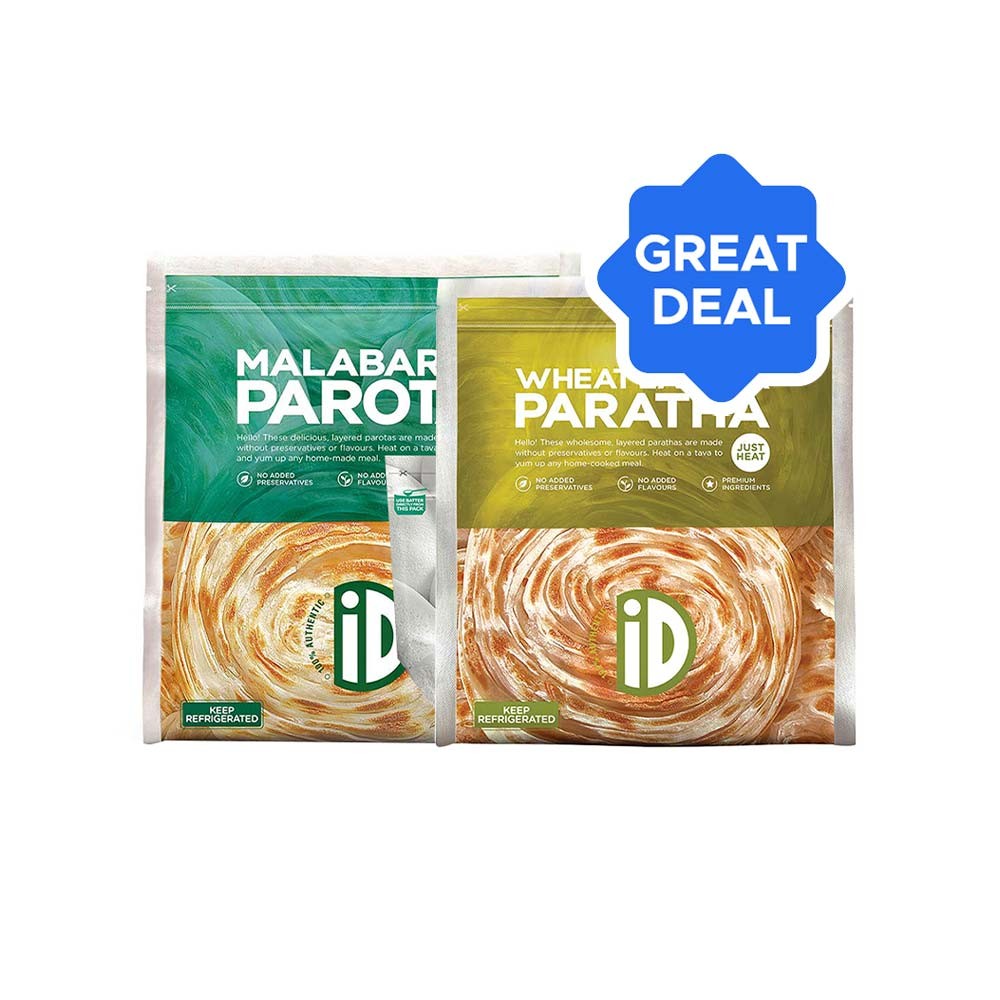 iD Wheat Lachha Paratha + Idli & Dosa Batter - 1 kg Combo Price - Buy ...
