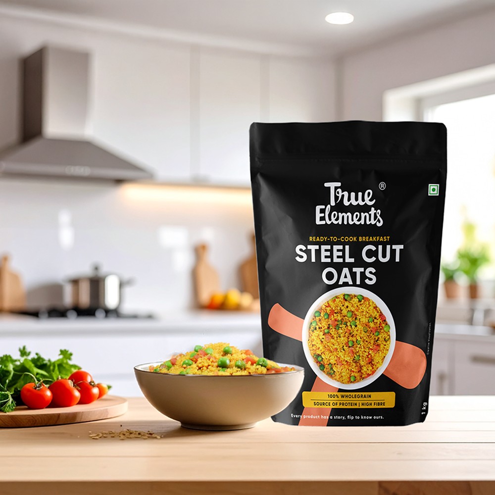 True Elements Wholegrain Steel Cut Oats Price - Buy Online at ₹166 in India