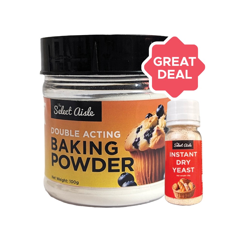 The Select Aisle Instant Dry Yeast + Double Acting Baking Powder Combo ...
