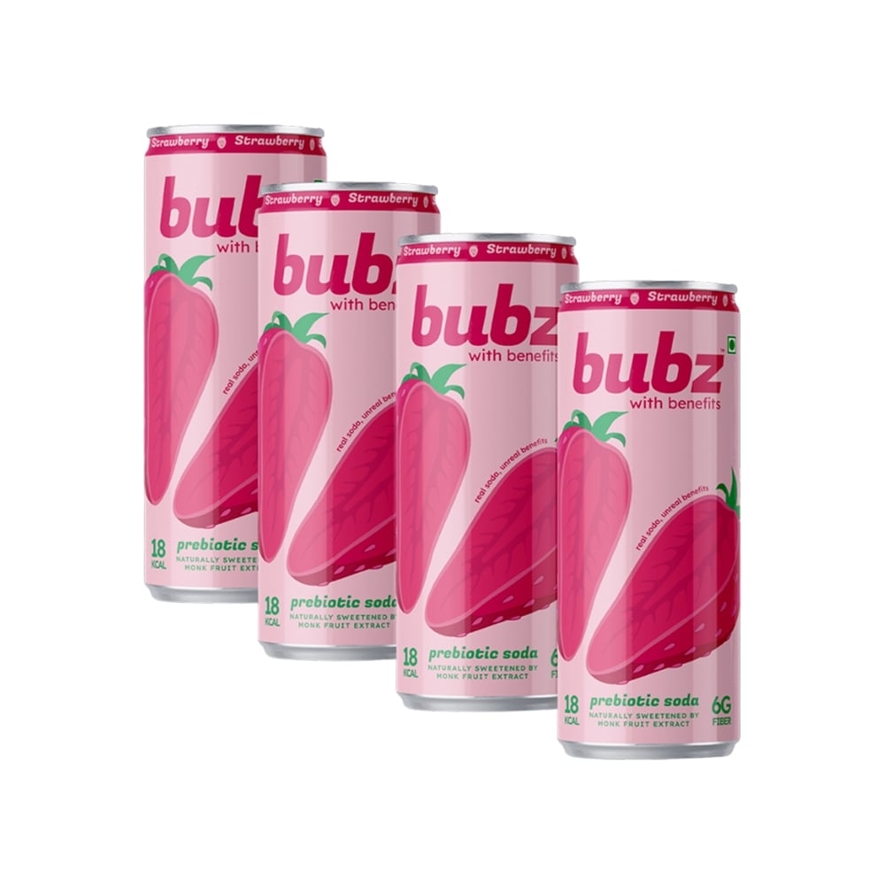 Bubz Strawberry Prebiotic Soda Price - Buy Online at Best Price in India