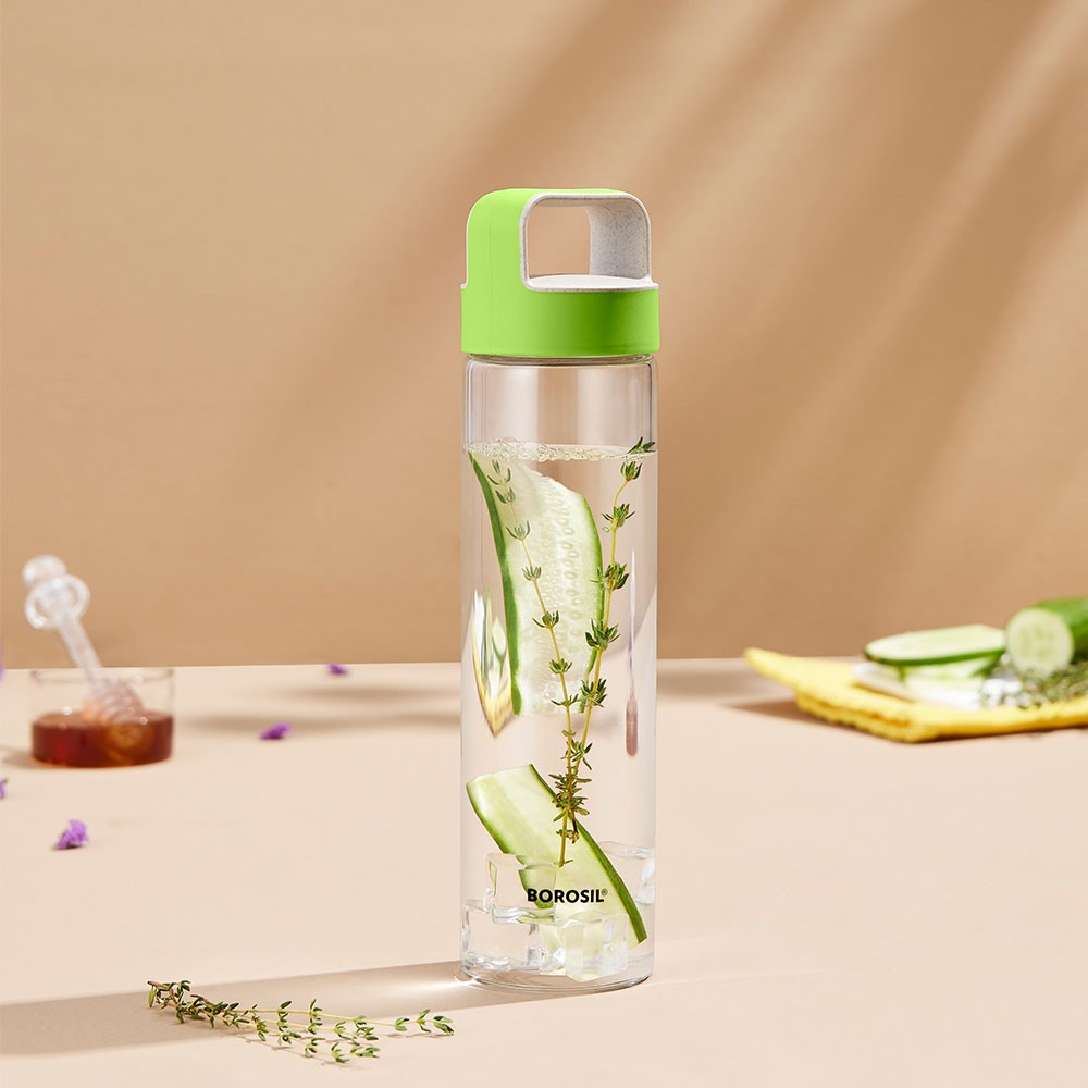 Borosil Glass Glass Bottle (550 ml) Price - Buy Online at ₹349 in India