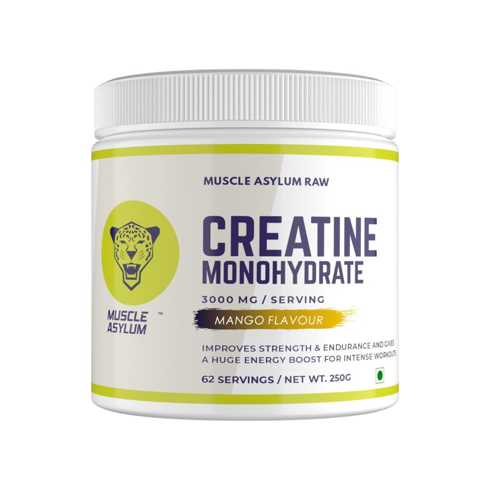 Muscle Asylum Raw Mango Creatine Monohydrate Price - Buy Online at ₹415 ...