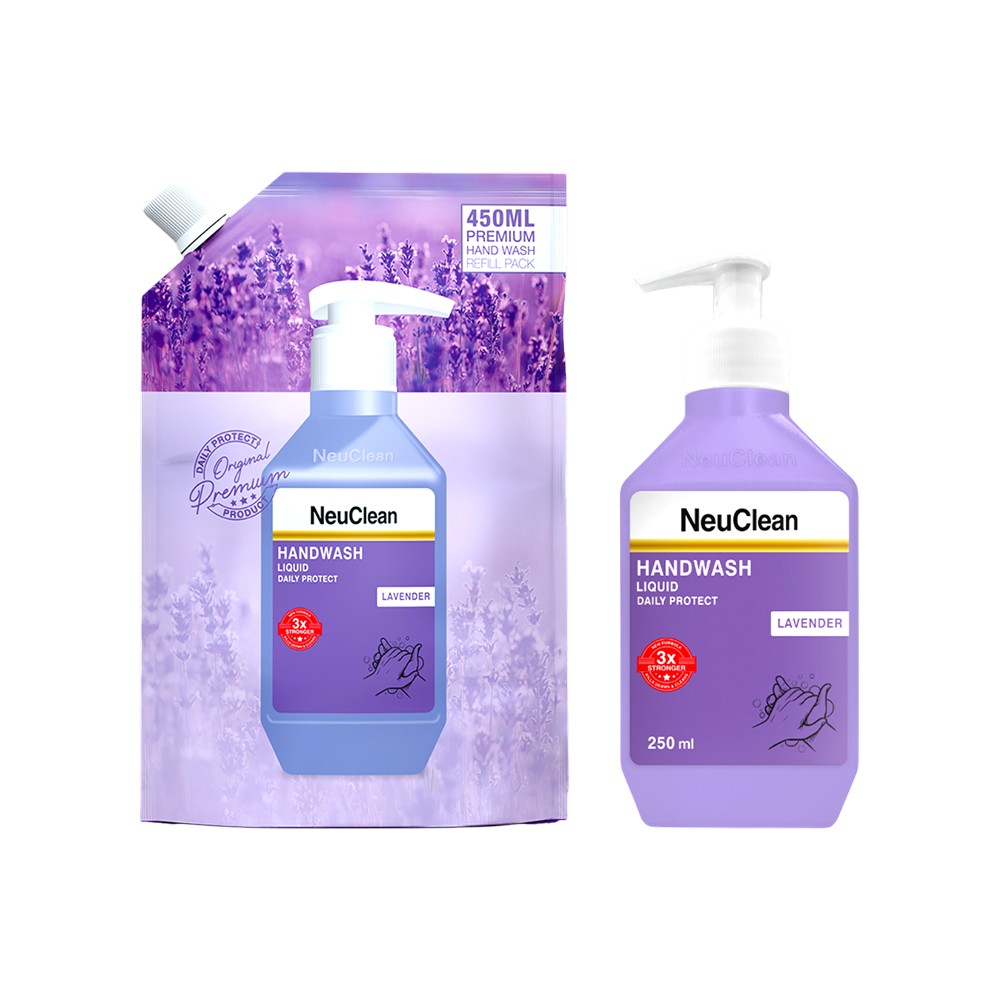 NeuClean Lavender Liquid Hand Wash with Refill Pack Price - Buy Online ...