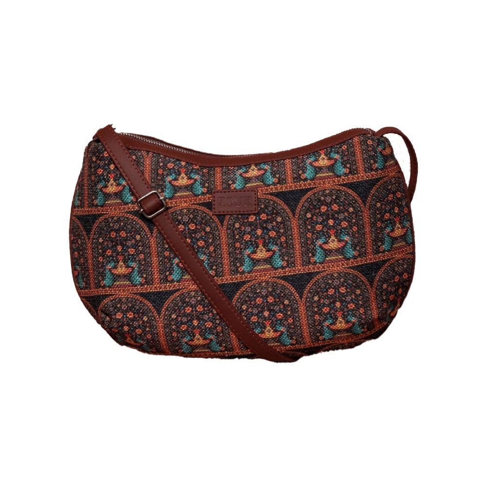 Zouk Royal Indian Structured Hand/Shoulder Bag (Multicolor) Price - Buy ...