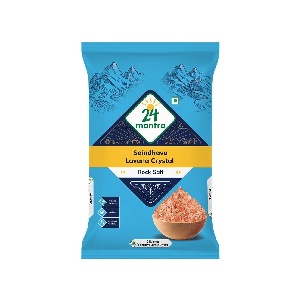 24 Mantra Organic Himalayan Crystal Rock Salt (Sendha Namak) Price ...
