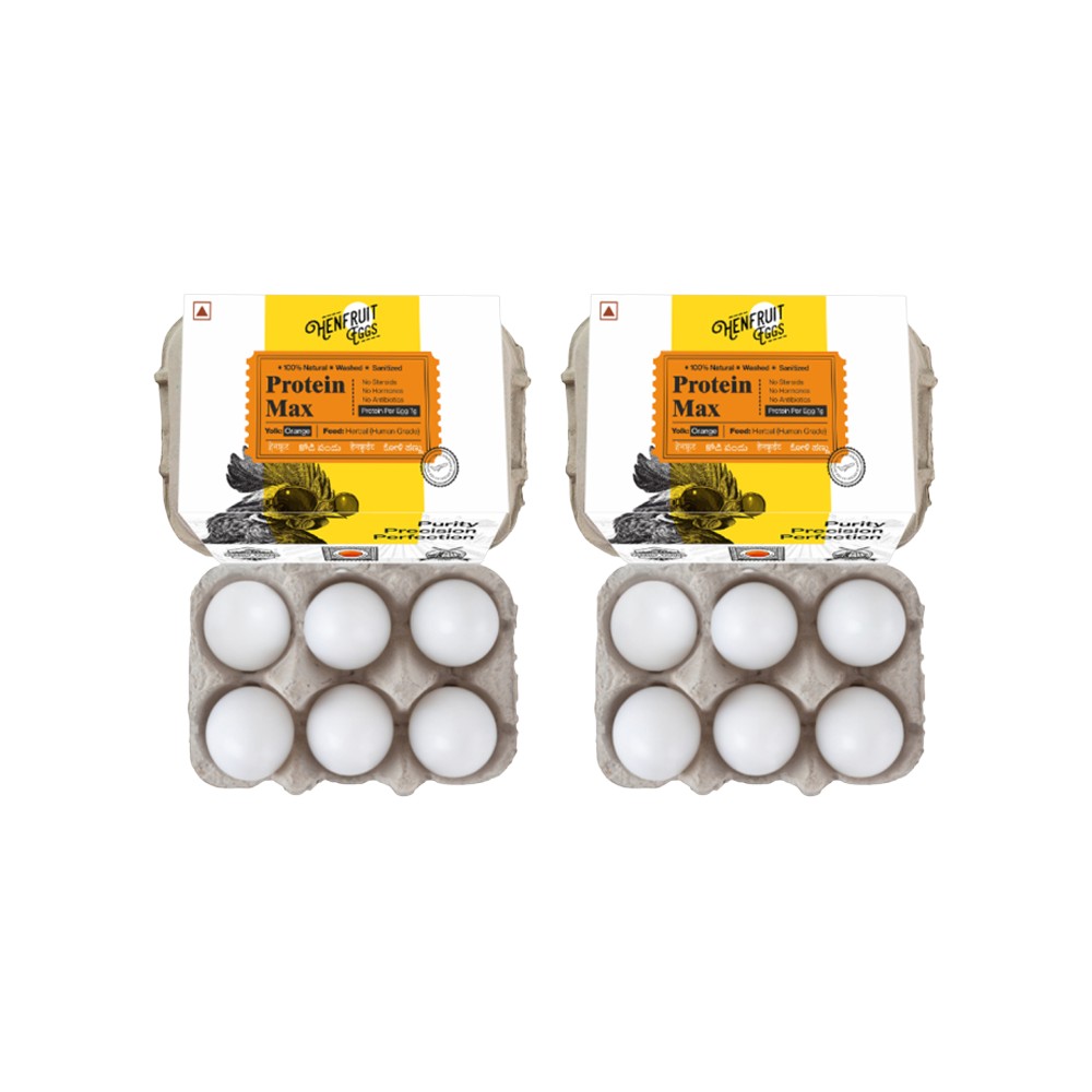 Hen Fruit Protein Rich Eggs - 6 Pieces - Pack of 2 Price - Buy Online ...