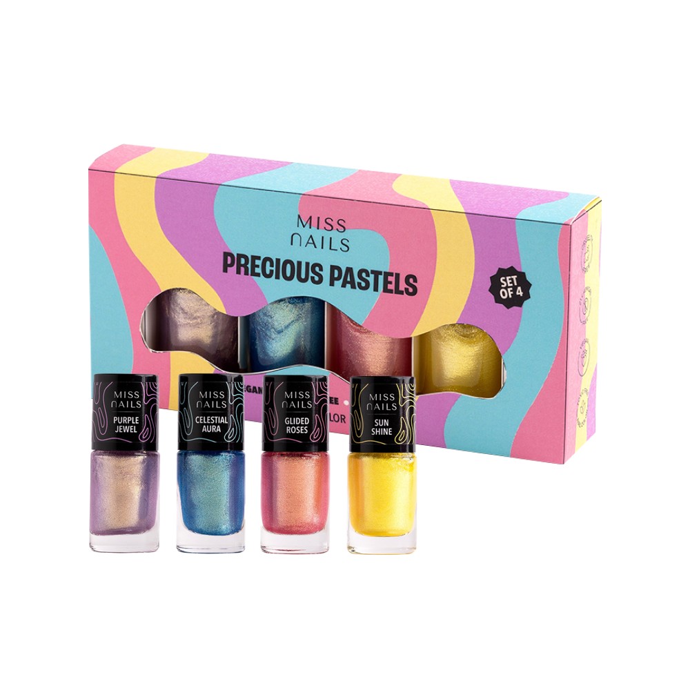 Miss Nails Nail Paint Kit (Precious Pastels) Price - Buy Online at ₹469 ...