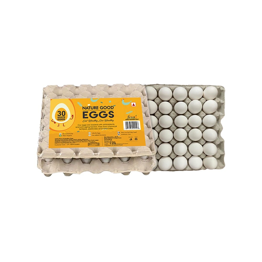 Nature Good White Eggs (30 pieces) Price - Buy Online at ₹248 in India