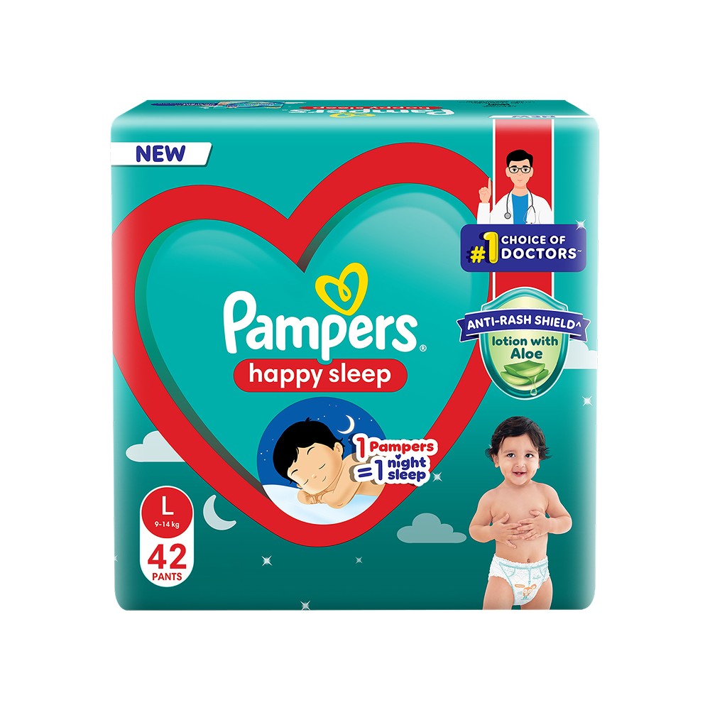 Pampers Happy Sleep Pant Style Baby Diaper Price - Buy Online at ₹495 ...
