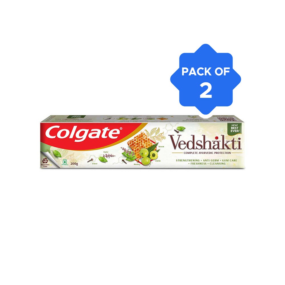 Colgate Vedshakti Ayurvedic Herbal Toothpaste - Pack of 2 Price - Buy ...