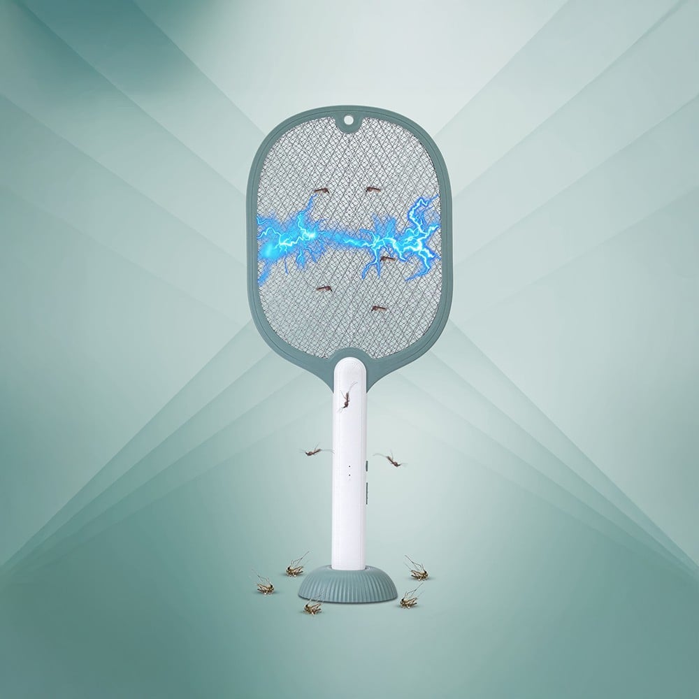 Weird Wolf Rechargeable Electric Mosquito Bat (White & Green) Price ...