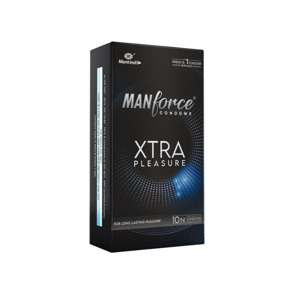 Manforce Xtra Pleasure Extra Time Extra Dotted Condom Price - Buy ...