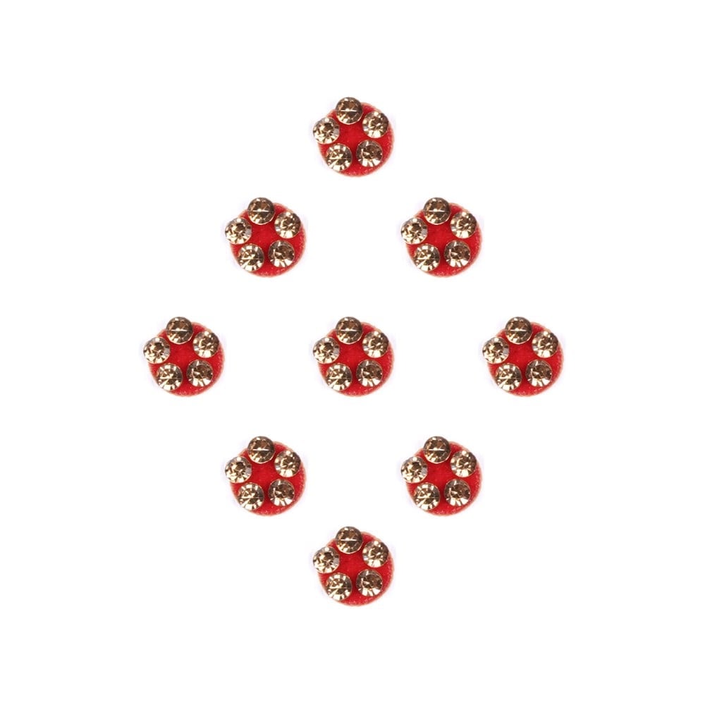 Fine Touch Stone Bindi With Stone - (5 mm, Maroon) Price - Buy Online ...