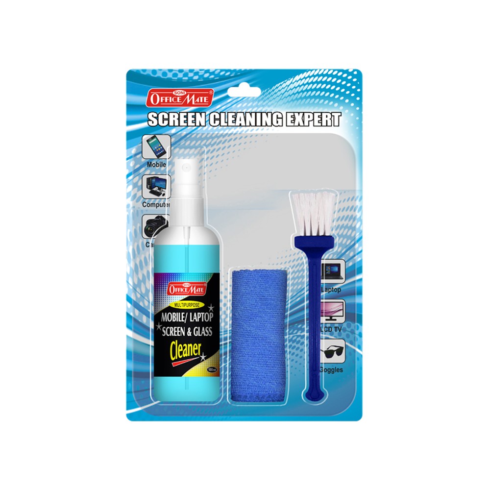 Soni Office Mate Screen Cleaning Kit (ABS Plastic, Multicolour) Price ...