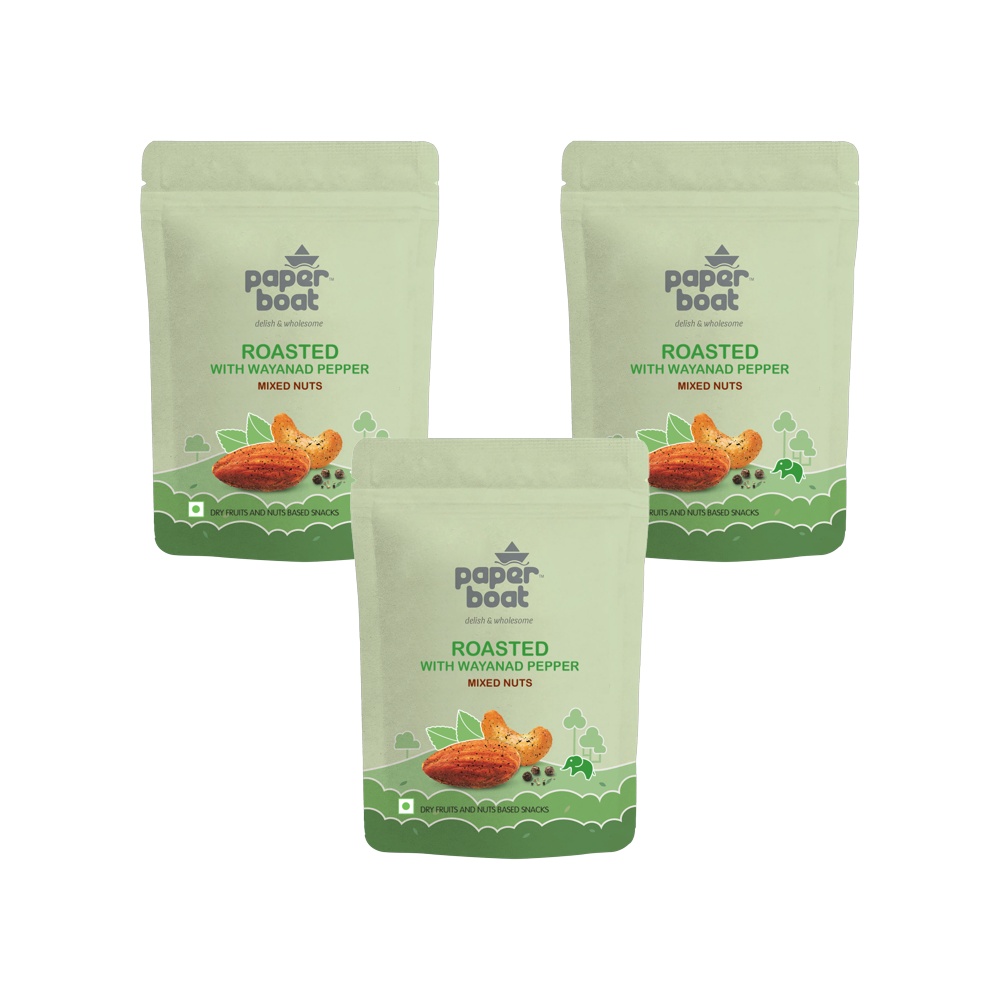 Paper Boat Mix Nuts Roasted with Wayanad Pepper - Pack of 3 Price - Buy ...
