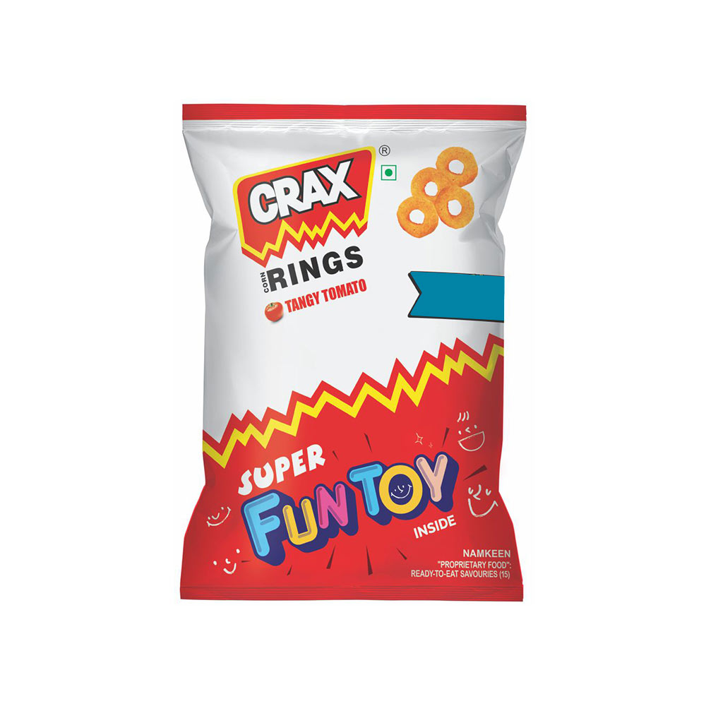Crax Corn Rings Tangy Tomato Puffs Snacks with Super Toys - Buy 2 Get 1 ...