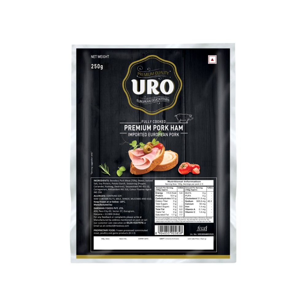 URO Premium Pork Ham Price - Buy Online at Best Price in India