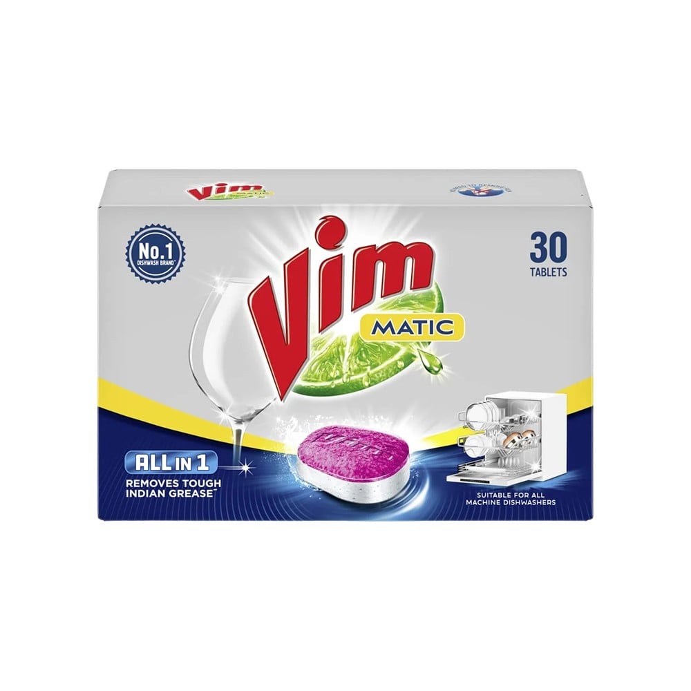 Vim All-In-One Dishwasher Tablet Removes Tough Indian Grease Price ...