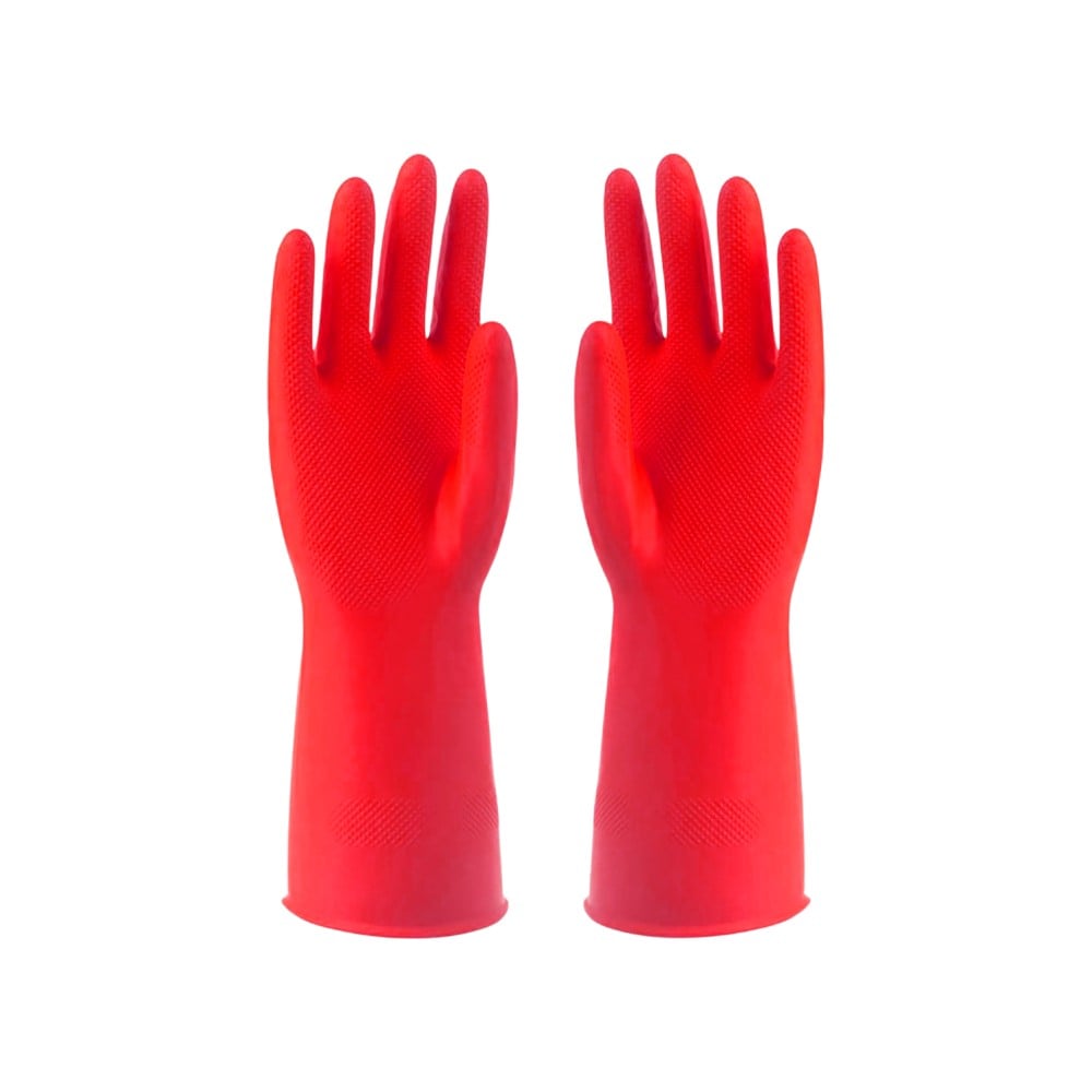 Am Safe-X Multipurpose Kitchen Gloves - Medium (Rubber, Red) Price ...