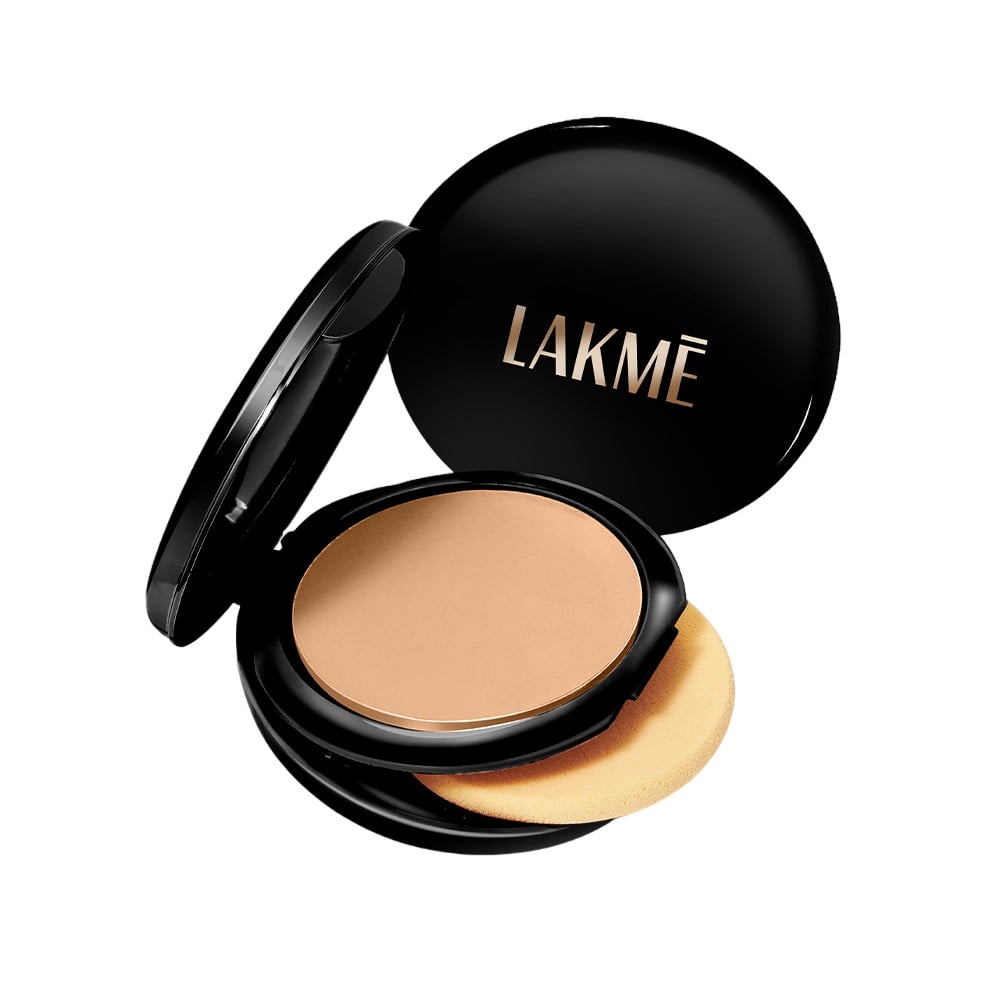 Lakme Unreal Dual Cover Pressed Powder Compact (Golden Medium 03) Price ...