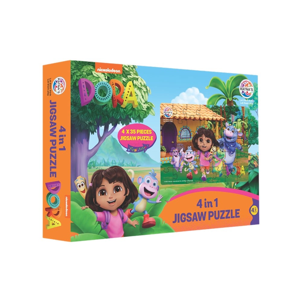 Ratna's 4 in 1 Dora Jigsaw Puzzle for Kids Price - Buy Online at Best ...