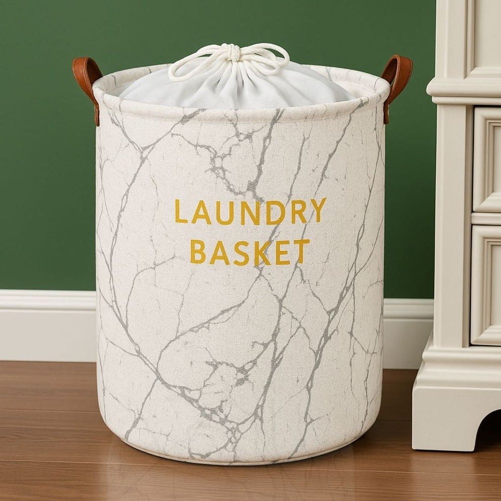 Royalkart Foldable Polyester Laundry Basket (Off White) Price - Buy ...