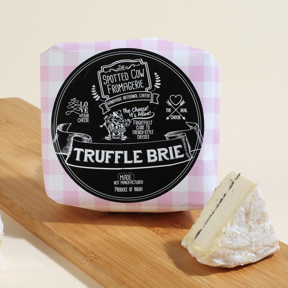 The Spotted Cow Truffle Brie Cheese Block Price - Buy Online at Best ...
