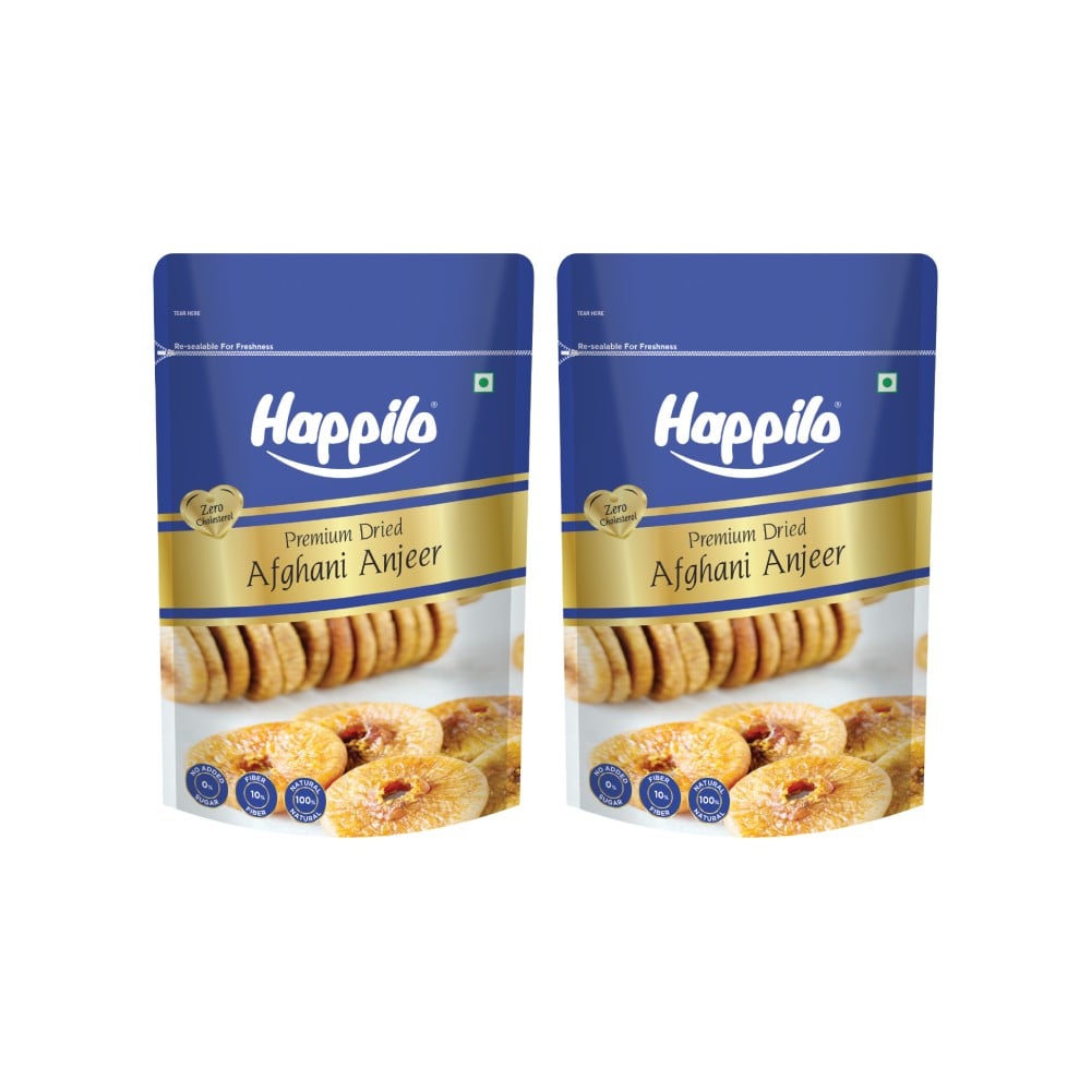 Happilo Premium Dried Afghani Anjeer - Pack of 2 Price - Buy Online at ...