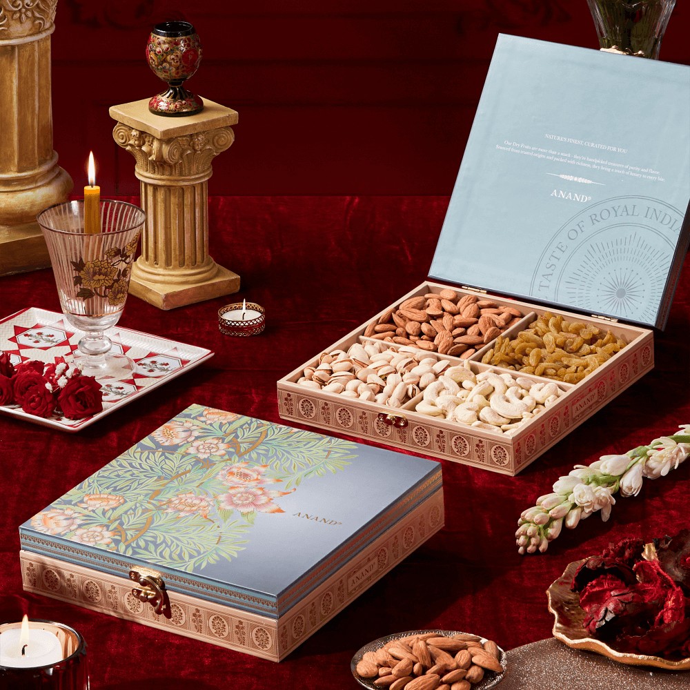 Anand Mogra Wooden Dry Fruits Gift Pack - 4 Variants Price - Buy Online ...