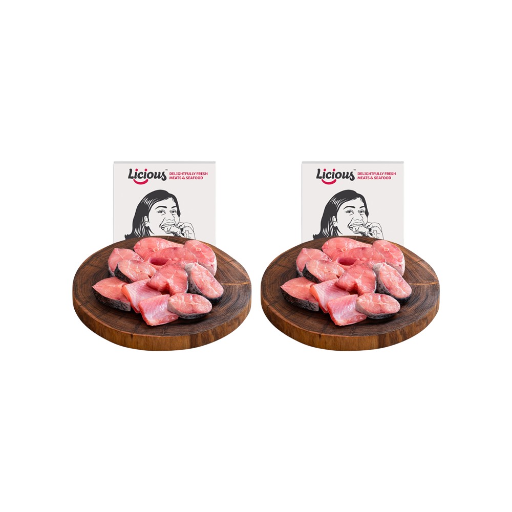 Licious Freshwater Rohu Bengali Cut Fish (without Head) - Pack of 2 ...