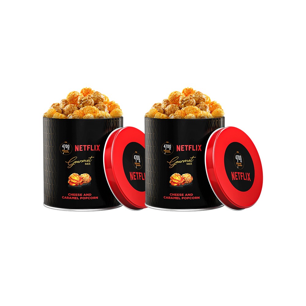 4700BC Netflix Cheese & Caramel Popcorn, Tin - Pack of 2 Price - Buy ...